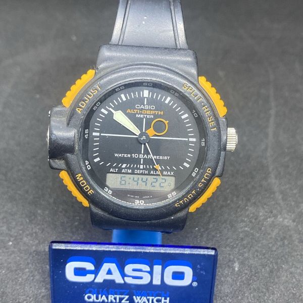 Rare 1989 CASIO ARW-320 (375) Japan T Alti-Depth Meter - New Batteries ...