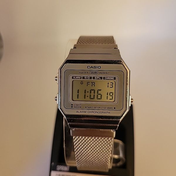 Casio A700W-1A, Digital Watch, Chronograph, Alarm, Day/Date, Thin Case ...