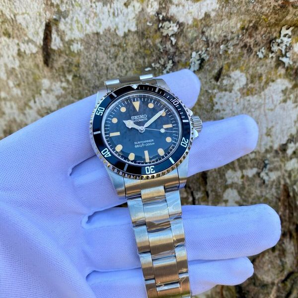 Seiko NH35 Movement mod, 5517 Vintage Milsub Sub Submariner Homage ...