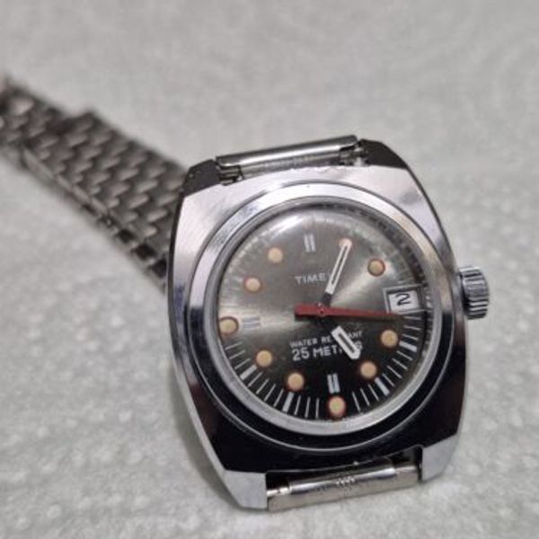 A Vintage Timex Sprite Mechanical Hand Wind 23770-02574Works Keeps Good ...