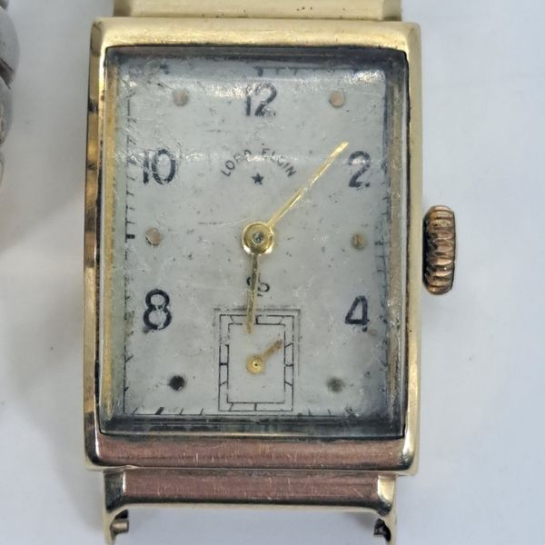 (For Gold Scrap or Repair) Vintage Lord Elgin 14k Solid Gold Watch ...