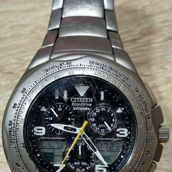 Citizen SKYHAWK Titanium Eco-drive C650-Q02497 HSB | WatchCharts ...