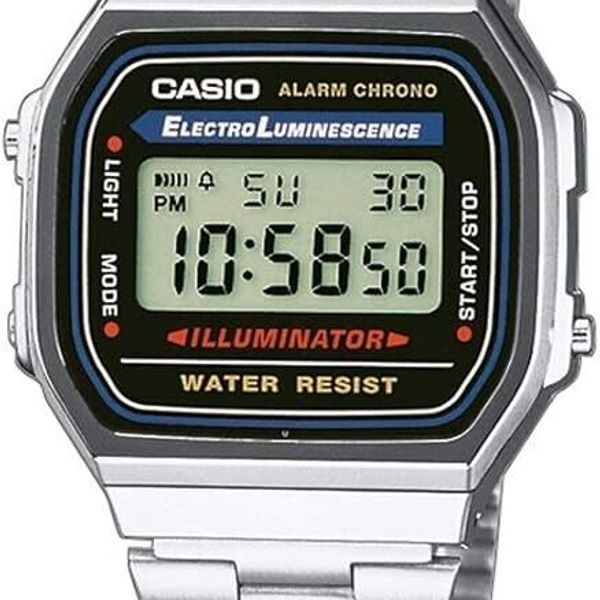 Casio Men's Vintage A168WA-1 Electro Luminescence Watch | WatchCharts Marketplace