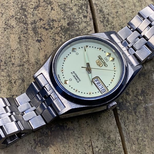 Beautiful Vintage Seiko Automatic full lume dial Watch Japan Made ...