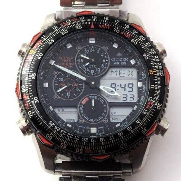 Vintage Citizen Navihawk Men's World Timer Watch, Vintage Watches ...