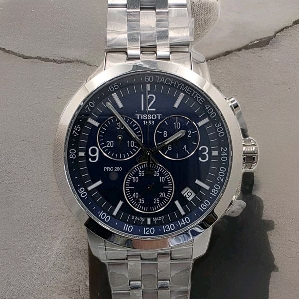 Tissot PRC 200 Chronograph T114.417.11.047.00 Blue Dial Steel Quartz Watch | WatchCharts Marketplace