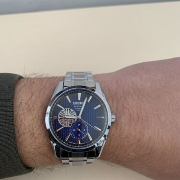Automatic Seiko MOD Presage Mineral glass open back 38mm | WatchCharts ...
