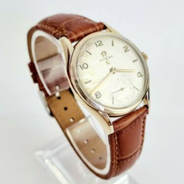 Super 1954 Vintage Omega 2671 Gold Star Dial, Gold Filled Cal.410 Gents ...