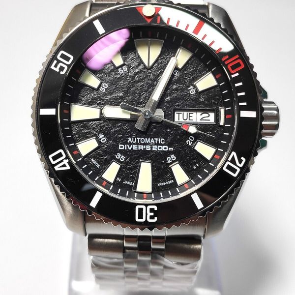 Blood Moon SKX Seiko NH36 Men's Modded Custom Dive Watch Red AR ...