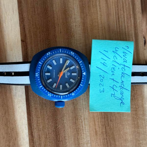 [WTS] Vintage Wilson Mini Diver 17 JEWELS Blue Swiss Hand-wound ...