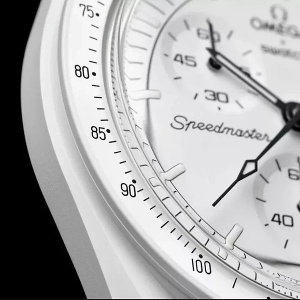 Swatch Snoopy Moonswatch Phase Mission - Full Moon - With Box (White ...