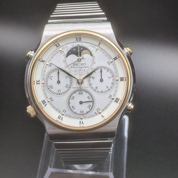 Seiko 7A48-7000 Vintage 1984 Quartz Moonphase Chrono - EXCELLENT ...