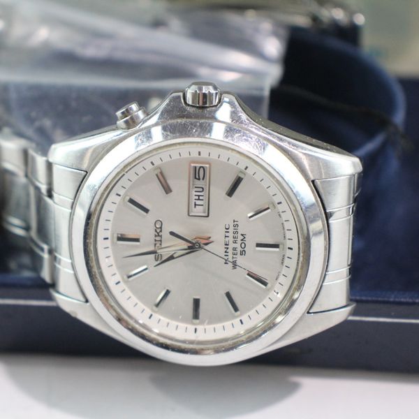 Mens Assorted Seiko Kinetic Watches Quartz UNTESTED x 2 | WatchCharts ...