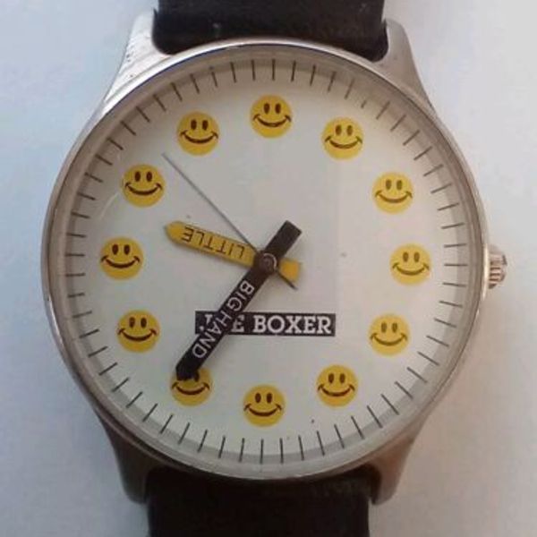 1995 Joe Boxer Timex Smiley Face Watch With Little & Big Hands and a ...
