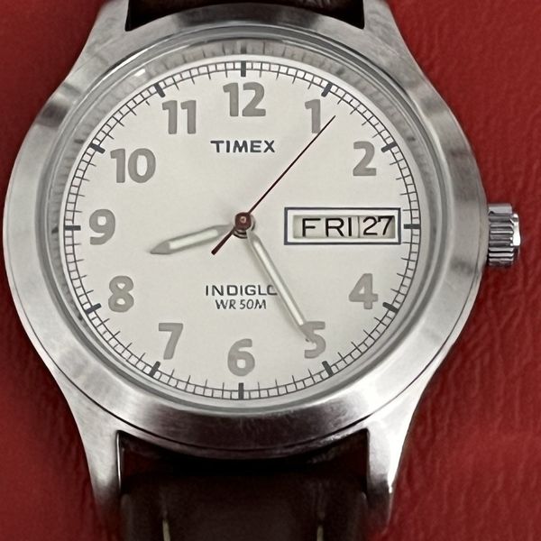Timex Indiglo WR50M Men's Watch vintage 2003, very nice! 39mm with ...