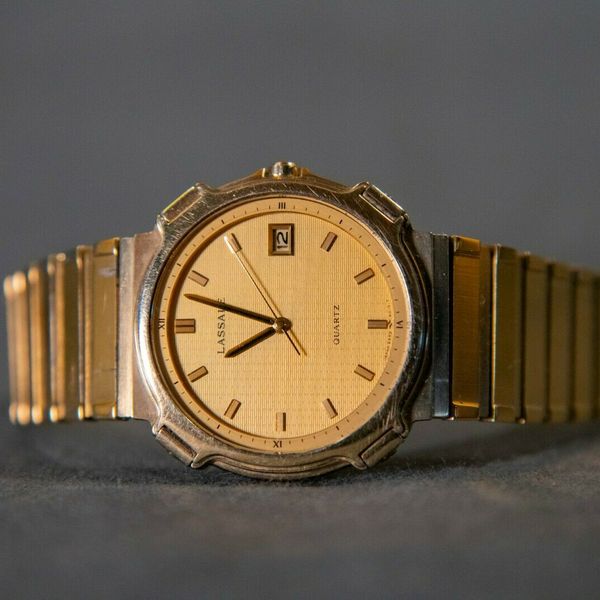 Seiko Lassale Men's Quartz Watch, Gold Tone Lassale Date Window 9552-6009 | WatchCharts Marketplace