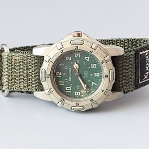 Sekonda Xpose Mens Military Style Watch Green Dial Working With a New ...