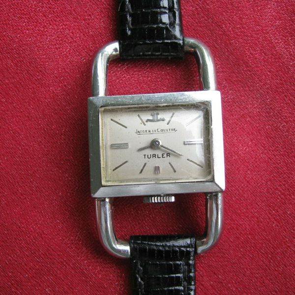Turler Jaeger LeCoultre Vintage Ladies Stainless Steel Manual Wind ...