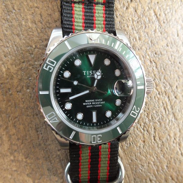 Tisell Marine Diver ** The Hulk** NICE!! | WatchCharts Marketplace