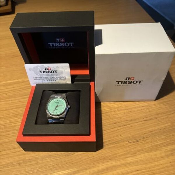 Tissot prx mint green with box and paper | WatchCharts Marketplace