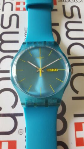 Swatch Turquoise Rebel SUOL700 2010 NewGent 41mm Silicone | WatchCharts