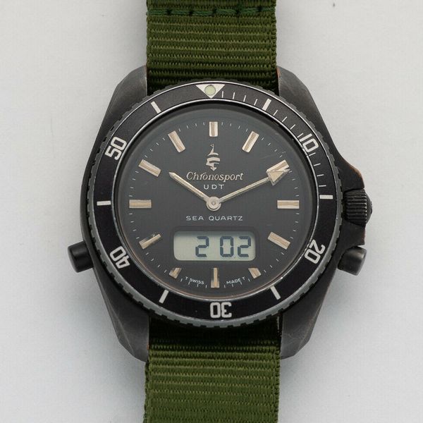 Chronosport UDT Sea Quartz By Breitling Analog Digital Wrist Watch ...