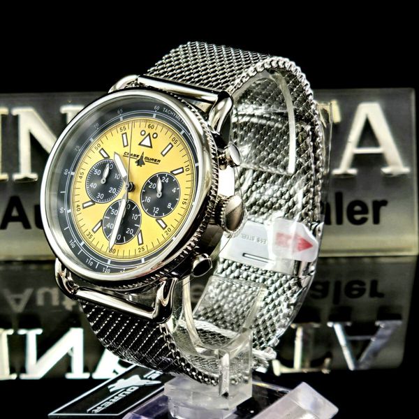 INVICTA CHASE DURER CDW-0151 FLIGHT Commander Japanese CHRONO SAPPHIRE ...