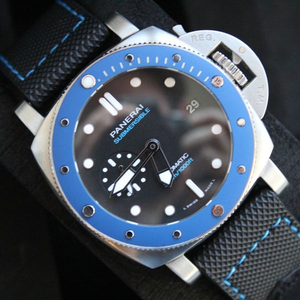 FS: Panerai PAM 1209 PAM01209 Luminor Submersible Azzurro Ed. 42mm ONLY ...