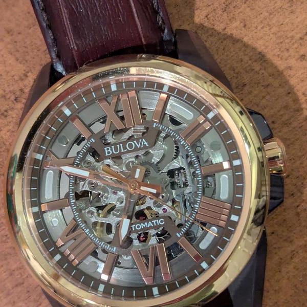 Bulova Automatick Skeleton Multicolor Men's Watch - 98A165 ...