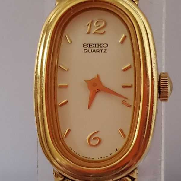 Stunning Vintage Ladies Seiko Quartz Delicate Watch With Safety Chain ...