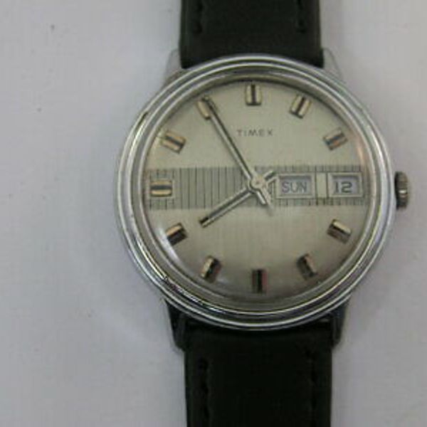 Vintage Timex Watch Fancy Dial Day/Date 1960's | WatchCharts