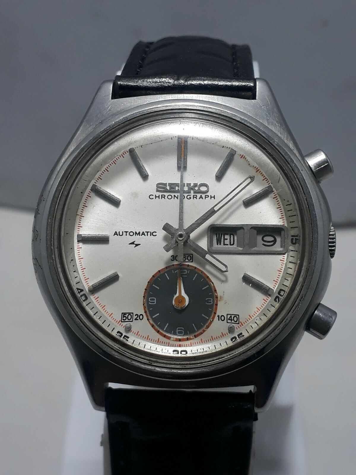 Vintage Seiko Automatic Flyback Chronograph 7016-8001 Men's Wristwatch ...