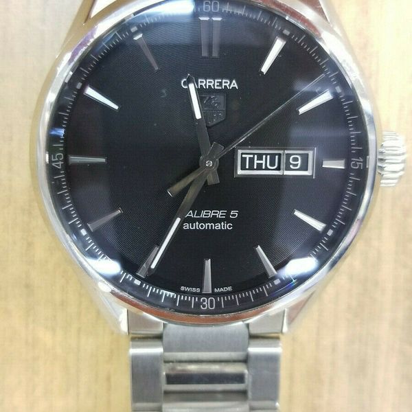 Tag Heuer Carrera Day Date Automatic Calibre 5 Men’s Watch WAR201A 41mm 7-3/4" | WatchCharts ...
