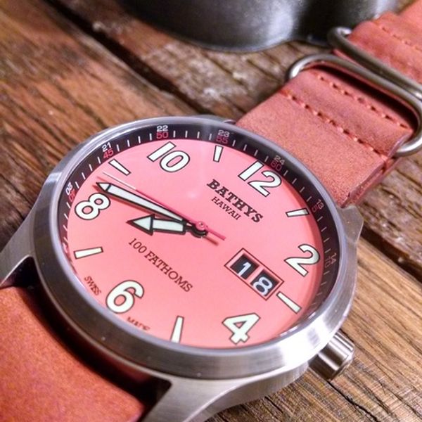 new Bathys 100 fathoms quartz orange | WatchCharts