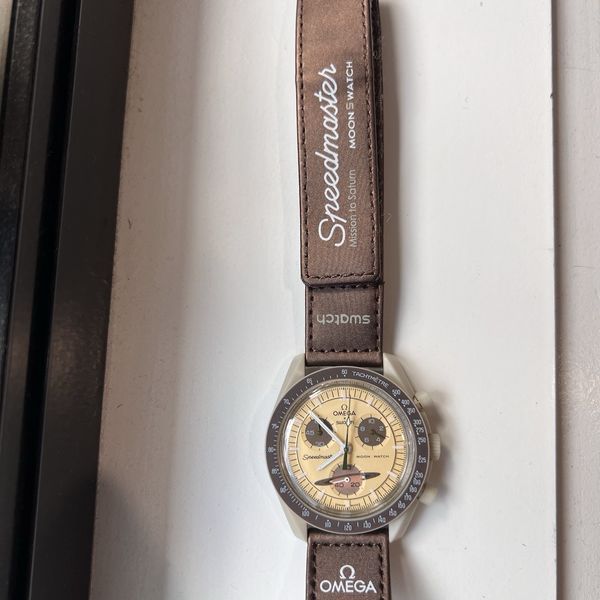 NEW Swatch x Omega Moonswatch Mission To Saturn Watch - With Box 01 ...