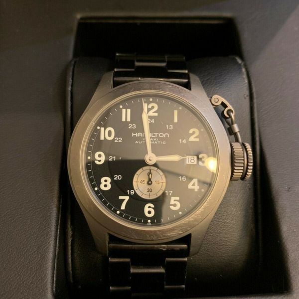 HAMILTON KHAKI FROGMAN TITANIUM H774450 AUTOMATIC WATCH | WatchCharts ...