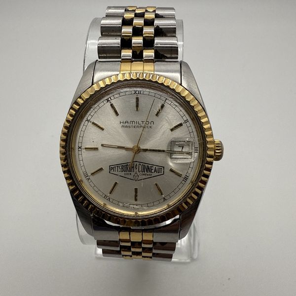 1990â s Hamilton Masterpiece 8480A Fluted Jubilee Engraved Quartz Watch ...