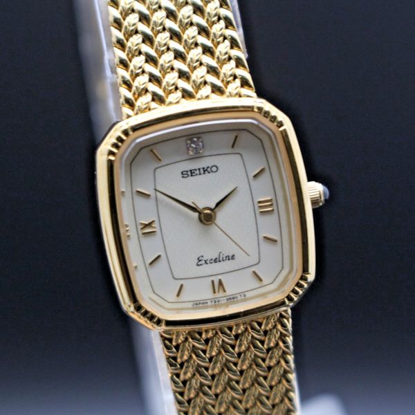 Montre Femme Vintage 1981 [N MINT] Seiko Exceline 7321-6600 Gold ...