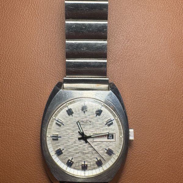 Vintage Gruen Precision Automatic Day Date Menâ s Watch | WatchCharts ...