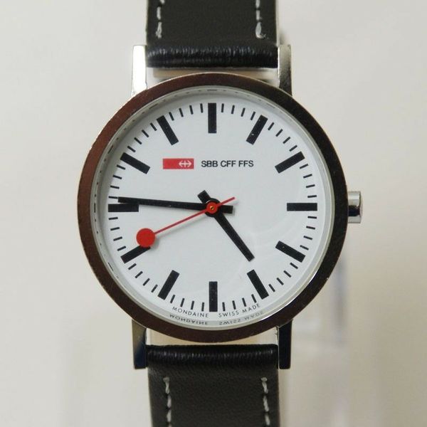Vintage Mondaine Official Swiss Railways Quartz Watch, 32mm, M7606.209 ...