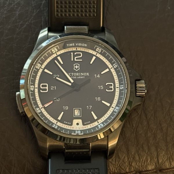 Victorinox Night Vision Stainless Steel Men's Wristwatch | WatchCharts ...