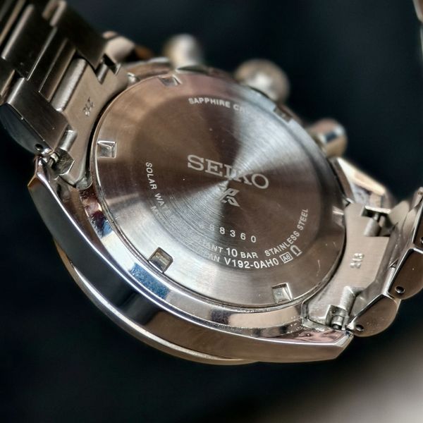 Seiko Prospex Speedtimer Chronograph Panda Solar Stainless Steel Watch ...