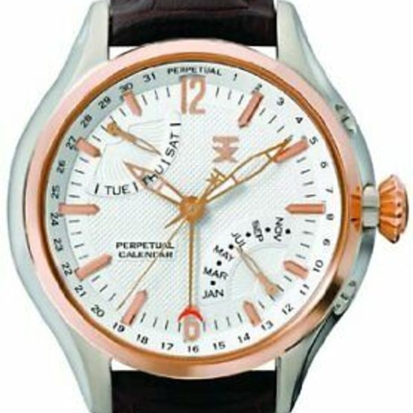 Timex TX Luxury Mens 300 Series Perpetual Calendar Stainless Steel ...