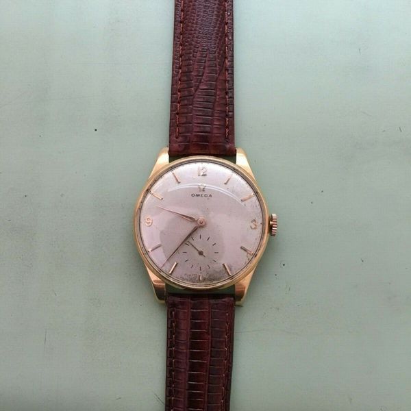 Gents 18k rose vintage Omega 2896 jumbo cal 267 | WatchCharts
