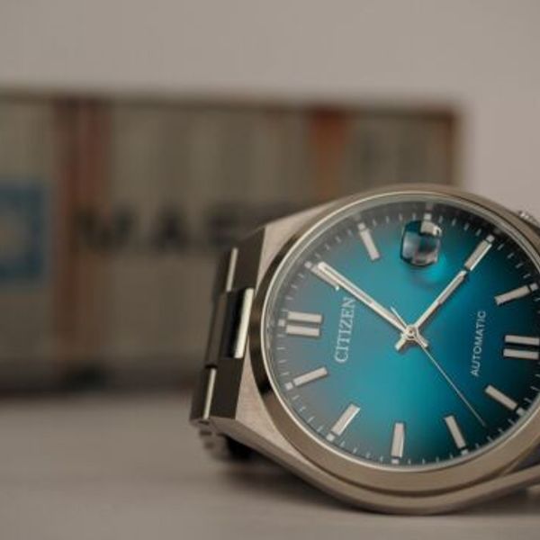 CITIZEN Tsuyosa Automatic Teal Blue 40mm Stainless NJ0151-88X Steel ...