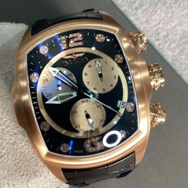 Invicta Lupah Men's 46.8mm Chronograph Wristwatch w Diamond Accents ...