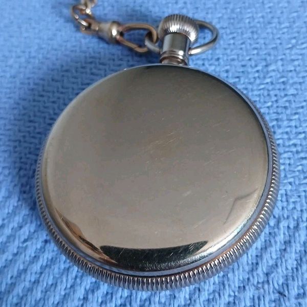 Rare Vintage Timex Pocket Watch Quartz Gold Tone With Chain With 2 New ...