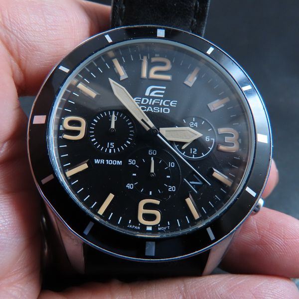 EFR-553 Casio Edifice Chronograph 24 Hours Quartz Men Watch ...