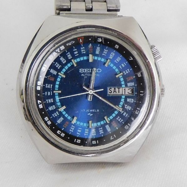 VINTAGE 70'S MEN'S SEIKO STAINLESS 17JEWEL 7006 - 6039 AUTOMATIC WITH ...