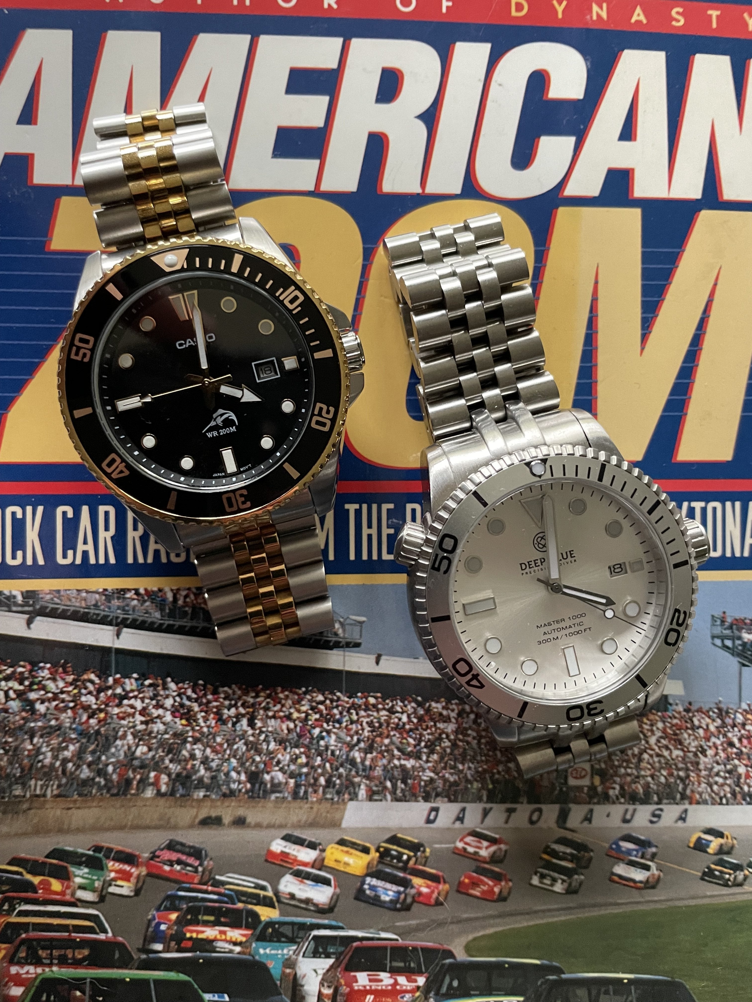 Deep blue 44mm diver and Casio MDV106 | WatchCharts Marketplace